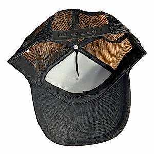 You Can't Make A Baby in The Butt Snapback Trucker Hat for Men or Women, Vintage Fit with Funny Novelty Graphic, Custom Mesh Cap Black