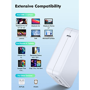 140W USB-C Power Adapter, Mac Book Pro Charger Foldable PD3.1 PPS Fast GaN Wall Charger Compatible with MacBook Pro 16" 14" Air 13" Retina M1 / M2 2023 2022 2021 2020 Laptop, Included 6.8ft C-C Cable