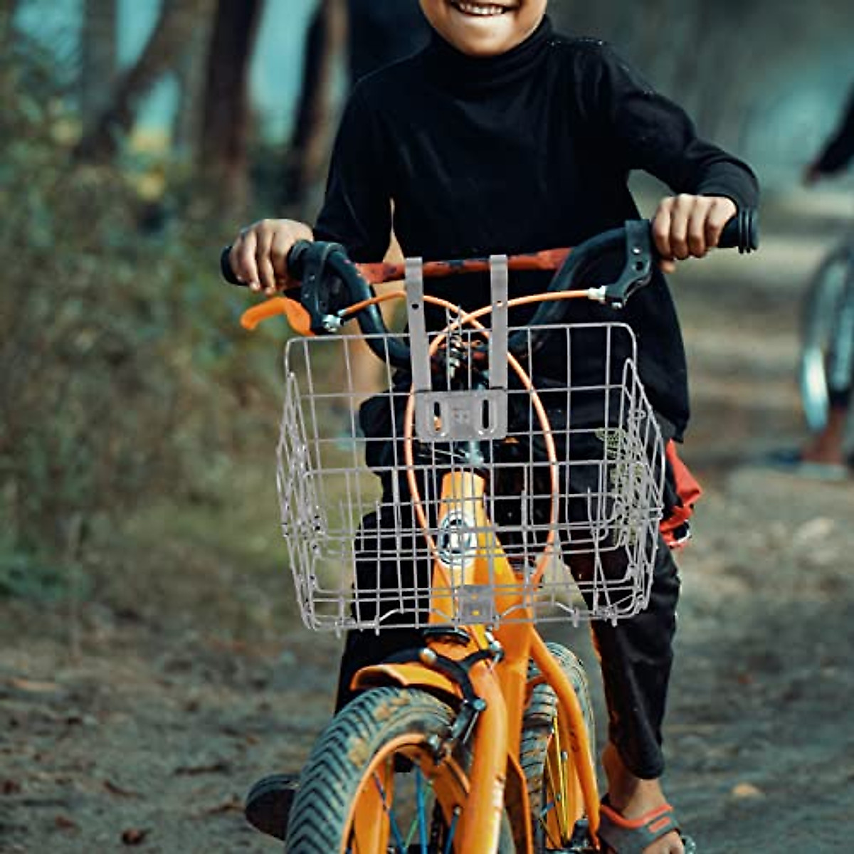 Alipis 1pc Off Mesh Bicycles Silver Lid Frame Road Front Replacement Mountain Folding Collapsible in Iron Rack Baskets Cruisers Back with Accessory Hanging Lift Handlebar Bike Container