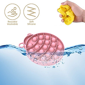 Push Pop Bubble Sensory Toys,Bubble Popping Game Funny Tactile Squeezed Sensory Toys Reliver Stress for Children, Family and Friends (3 Pack-Ladybug Shape)