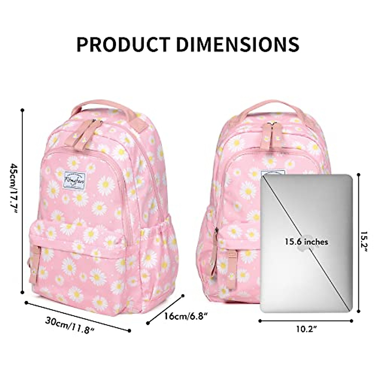 Fitmyfavo Backpack for Girls Elementary Middle School Bookbag Travel Daypacks for Teens Students Durable Laptop Bags