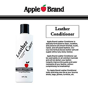 Apple Leather Care Leather Conditioner 8oz Bottle