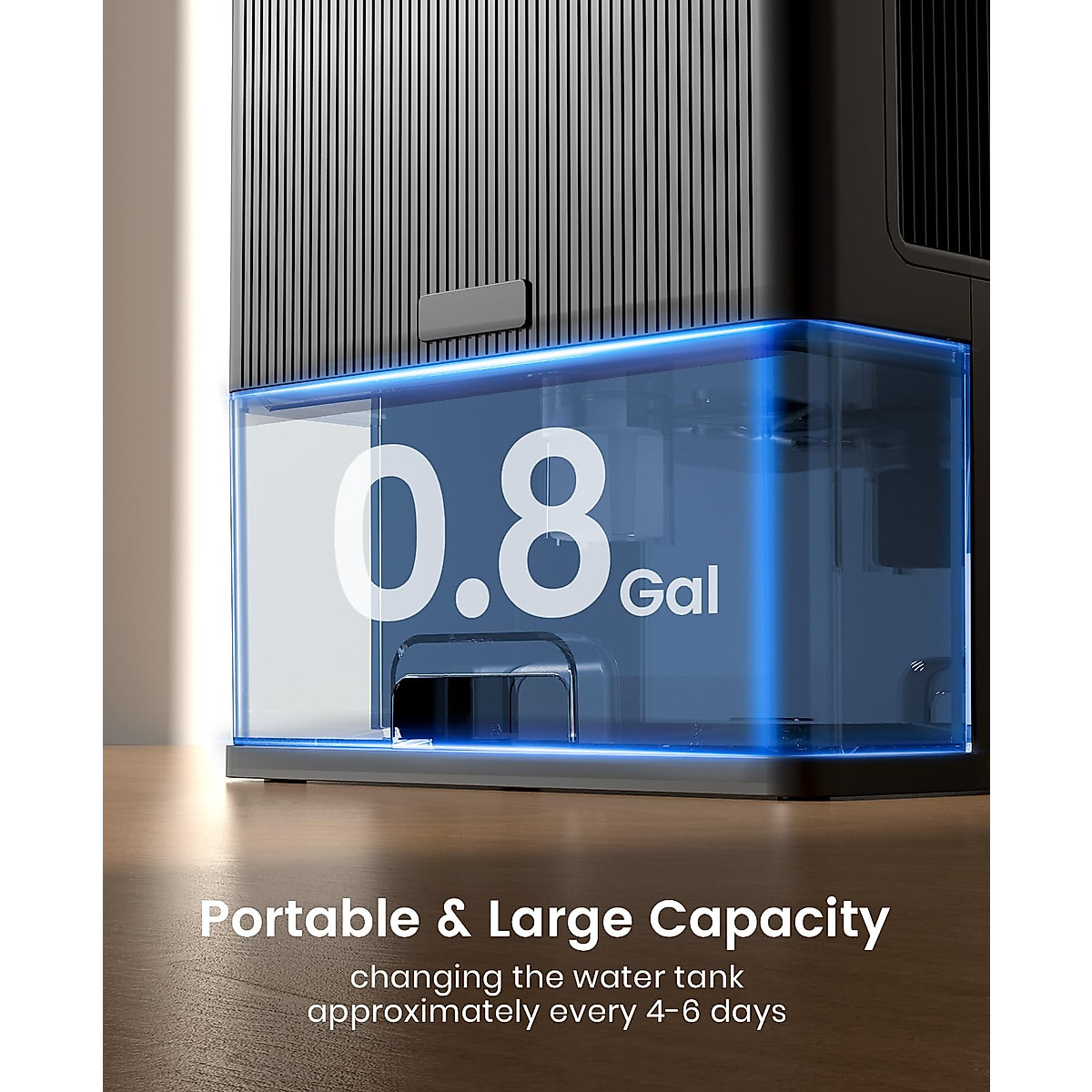 Dehumidifier For Bedroom (1000 sq. ft),95 OZ Water Tank, Portable Small Dehumidifier For Rv,Garage Dehumidifier