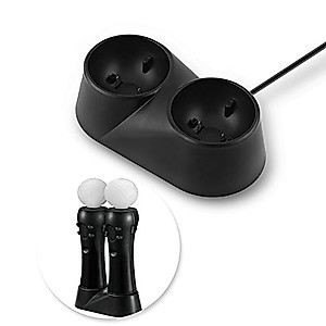 Jopwkuin Controller Charger for VR, Safe Convenient Charging Station for VR for Remote Controllers for VR
