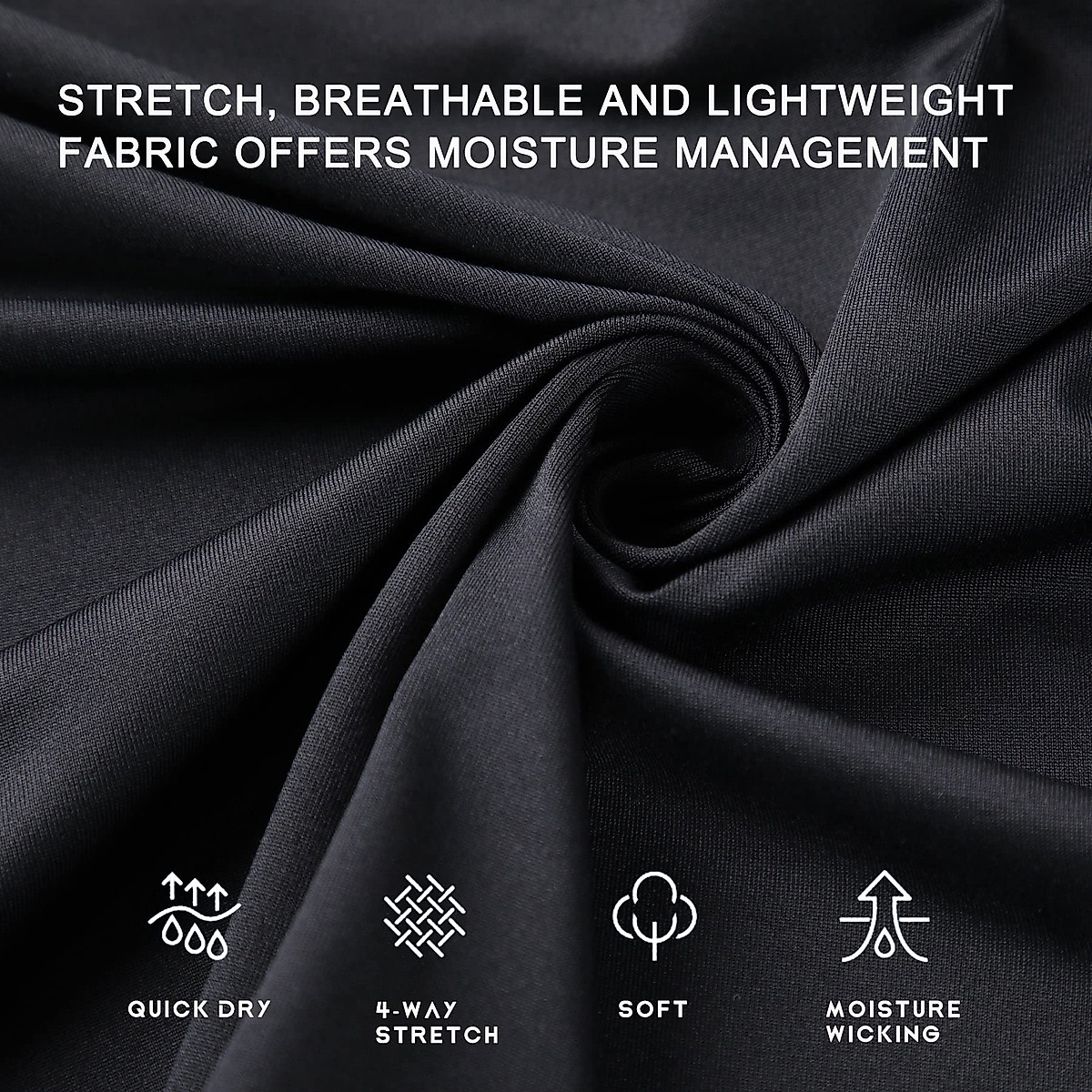 Willit Women's 20" Knee Length Skorts Skirts Golf Tennis Skirts Modest Athletic Casual Skorts with Pockets UV Protection Black L