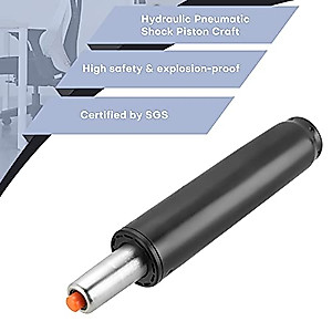 MYFULLY Office Chair Cylinder Replacement | Chair Gas Lift Cylinder 5 inch Long Extension Stroke Adjust Universal Size Lift Cylinder Fits Most Executive Chair Swivel Chair Black