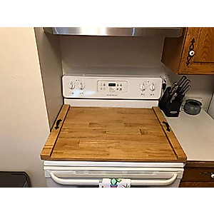 Rustic Stove Top Cover, Wooden Tray For Stove, Wood Stove Top Tray, Stove Tray, Decorative Tray