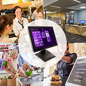 15" Pro Series Capacitive LED Backlit Multi-Touch Monitor, True Flat Seamless Design Touchscreen, Great for Office, POS, Retail, Restaurant, Bar, Gym, Warehouse, NO Driver Required (15 Inch)