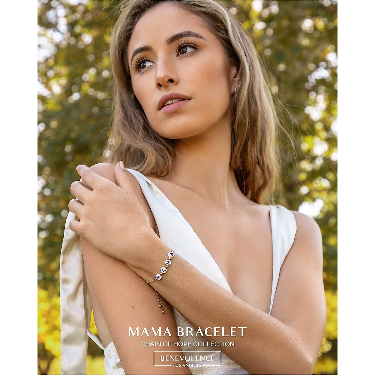 Benevolence LA Mama Bracelet, Mom Jewelry, Mama Bracelets for Women, Gifts for Mom from Daughter, 14k Gold Bracelets, Gifts for New Mom, Unique Birthday Gifts for Mom