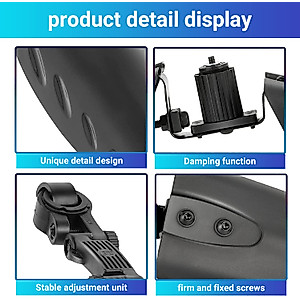 Winmoom Adjustable Bike Fender Set for 22"/24"/26"/27.5"，3 Parts-Universal Full Cover Thicken Widen Bicycle Mudguard Set Front/Rear Mud Guards Fit for MTB Mountain Road Bike