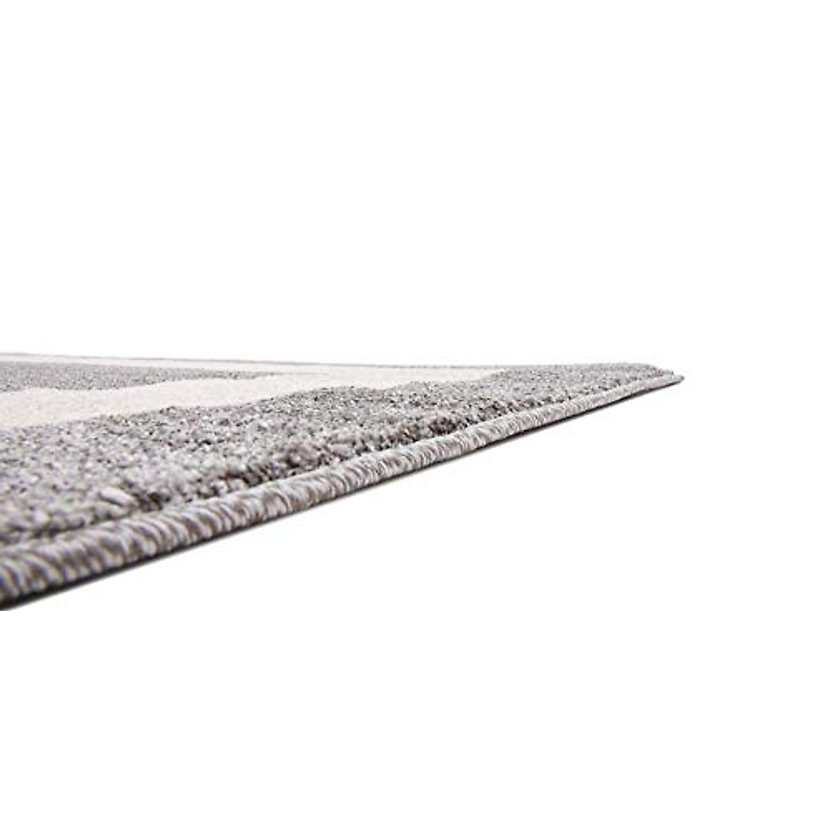 Unique Loom Del Mar Collection Area Rug-Transitional Inspired with Modern Contemporary Design, Square 8' 0" x 8' 0", Gray/Ivory