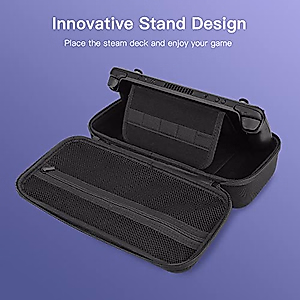 Carrying Case Compatible with Asus Ally and Steam Deck,Fit Charger AC Adapter,Portable Travel Carrying Case Pouch for Steam Deck Console & Accessories