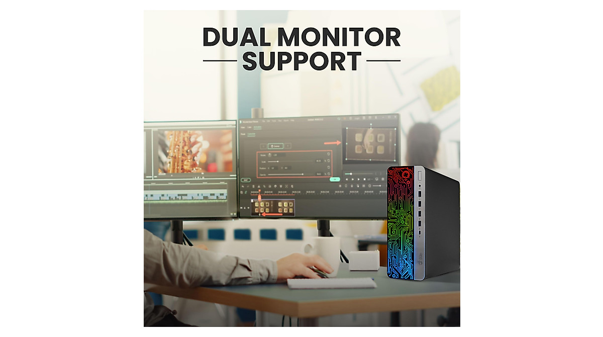 BTO RGB Gaming PC and Monitor Bundle - Intel Core i5-6th Gen, 16GB DDR4 ...