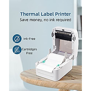 vretti Thermal Label Printer, 4x6 Thermal Shipping Label Printer for Shipping Packages and Small Business, 152mm/s Desktop Barcode Printer Machine for Amazon Ebay Etsy Shopify on Windows& Mac