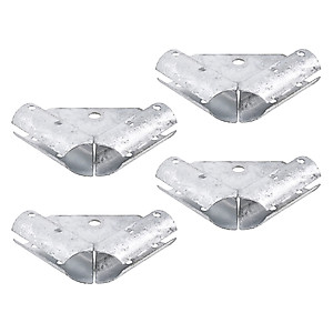 1 5/8" x 1 5/8" Chain Link Fence Gate Corner | Pressed Steel Gate Corner | Gate Elbow | Pack of 4