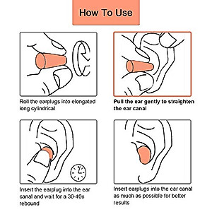 Quality Foam Earplugs 200 Pair - 32dB Noise Cancelling Soft High Decibel Ear Plugs for Noise Reduction Ear Protection Concerts Loud Music Shooting Guns Work Construction Safety Hearing Protection
