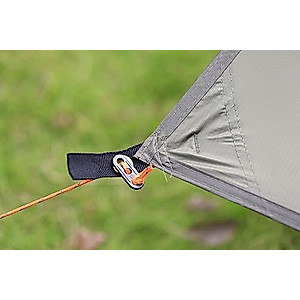 W-UpBird Rain Flies for Tents, 10 x 10 FT Lightweight Waterproof Hammock Tent RipStop Rain Fly Hammock Tarp Cover Shelter for Camping Outdoor Travel