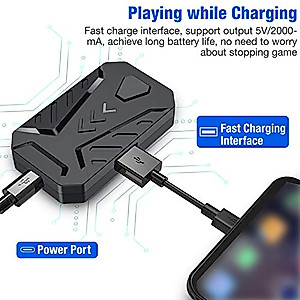 ciciglow Gaming Keyboard and Mouse Converter,Keyboard and Mouse Adapter,Bluetooth Keyboard and Mouse Converter,Mobile Game Converter,Suitable for iOS/Android System (Mix Pro)