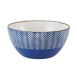 Pfaltzgraff Soup Ceral Bowls, Set Of 6, 25-Ounce, Navy