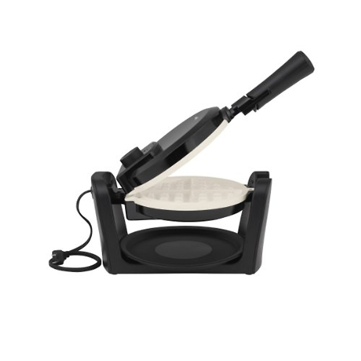 Oster Titanium-Infused DuraCeramic Flip Waffle Maker, Black (CKSTWFBF10W-TECO)