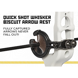 Trophy Ridge Quick Shot Whisker Biscuit Archery Arrow Rest, Right Hand, Large