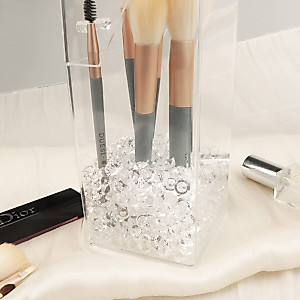 1100 Pieces Clear Wedding Table Scatter Confetti Crystals Acrylic Diamonds Rhinestones for Table Centerpiece Decorations Wedding Decorations Vase Beads Bridal Shower Decorations (10 MM)