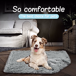 Whollyup Premium Pet Fleece Blanket Fluffy Dog Cat Blanket Throw, Soft Warm Puppy Blanket Cover Dog Cat Fluffy Fur Blanket Sleep Mat Double Layer Washable for Dog Bed, Couch, Sofa, Car