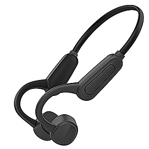 IP68 Underwater Waterproof Swimming Headset Bone Conduction Earphone with MP3 and Bluetooth for Swimmers Open-Ear Elastic Band (Black)