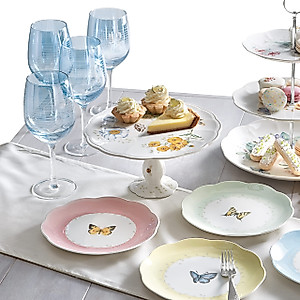 Lenox Butterfly Meadow Pedestal Cake Plate - Medium 10"