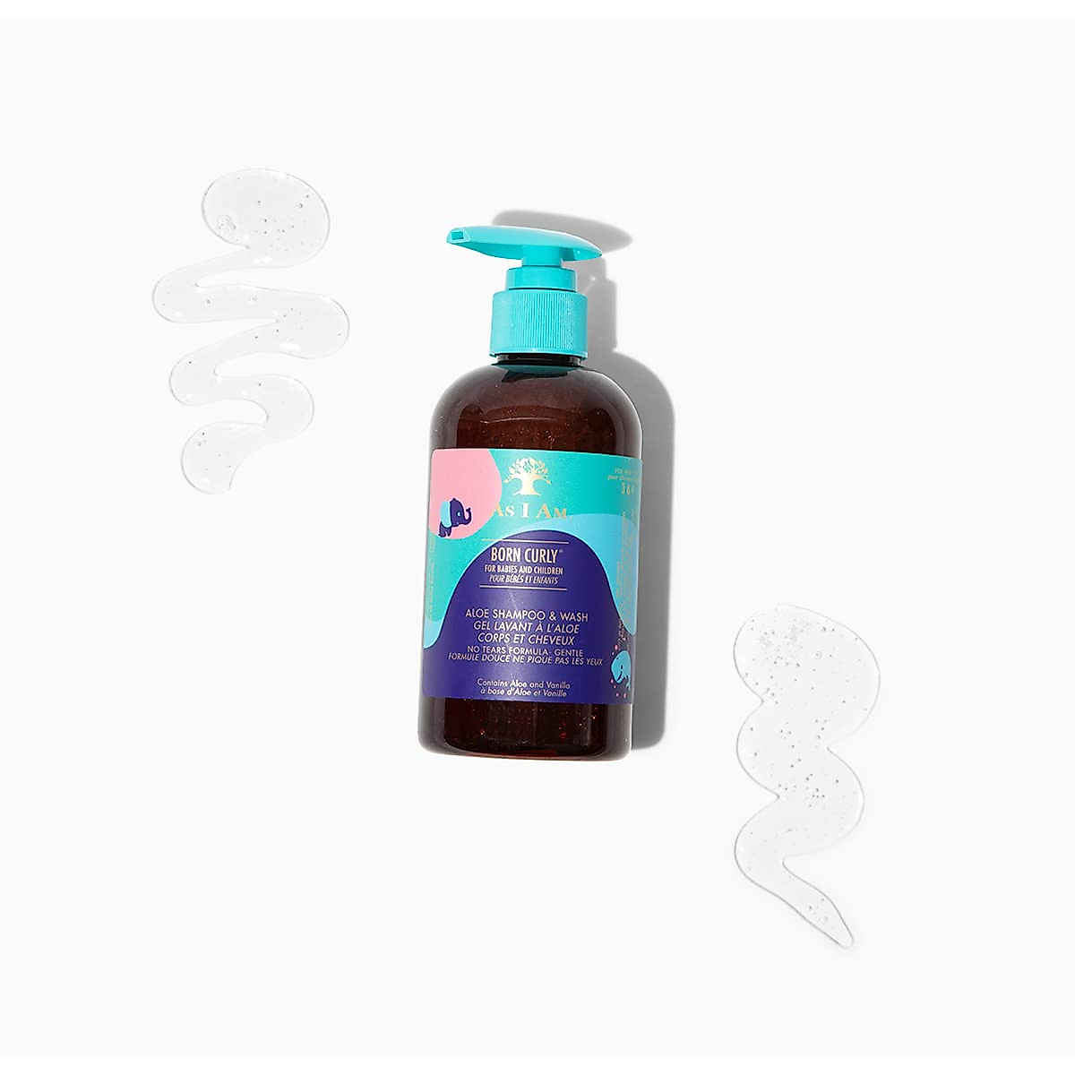 As I Am Born Curly Aloe Shampoo & Wash - 8 ounce - Tear Free - Cruelty-Free & Vegan