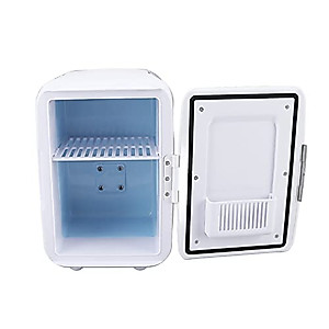 Folanda Mini Fridge, 4 Liter/6 Can Portable Thermoelectric Cooler and Warmer, Personal Small Compact Refrigerator for Skin Care, Cosmetics, Beverage, and Food, 100% Freon Free & Eco Friendly(3#)