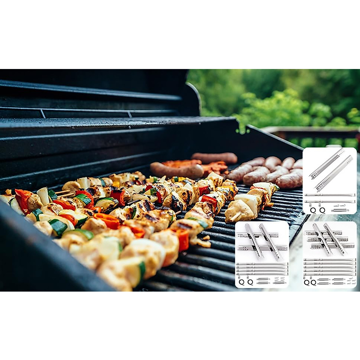 ROCFAN Replacement Parts for Charbroil Performance 4 Burner Grill 463342119, 463332718, 463347017, 463335517, 463376419, Char-Broil 463342119 Replacement Parts, Char-Broil 463332718 Replacement Parts