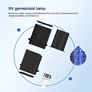 GLACIER FRESH 7007067 Air Purification Cartridge, Air Filter Replacement For Sub-Zero Refrigerator 7007076, 7042798 Air Filter (2 Pack)