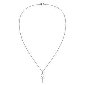 AeraVida Eternity Egyptian ANKH Religious Cross .925 Sterling Silver Necklace