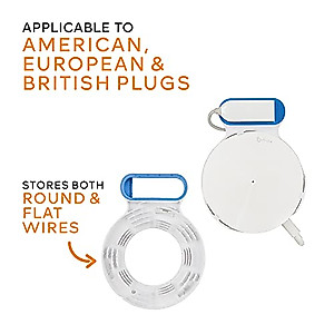 Bangcheer - Cable and Power Line Storage Boxes for WiFi Router, Easy-to-Install Deco Wall Mount Holder for Tp Link Deco M5, Blue