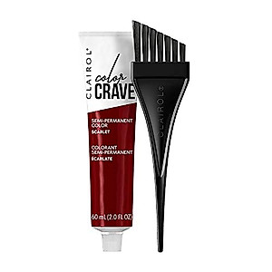 Clairol Color Crave Semi-Permanent Hair Dye, Scarlet Hair Color, 1 Count