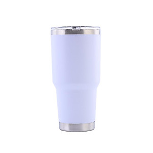 30 oz Insulated Tumbler with Lid and Straw for Iced Tea,Coffee or Water,Stainless Steel Double Vacuum Coffee Tumbler Cup, Powder Coated Travel Mug for Home, Office,Travel and Hiking, Termo de 30 oz