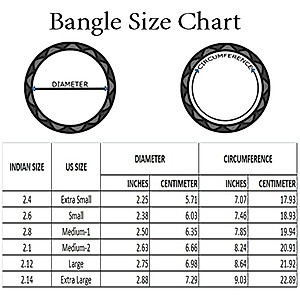 Touchstone New Golden Bangle Collection Indian Bollywood Clear Rhinestone and Zigzag Designer Jewelry Bangle Bracelets. Set of 18 in Antique Gold Tone for Women.