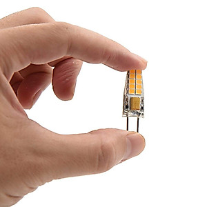 Lxcom Lighting 2.5W G4 led Light Bulbs AC/DC 12V G4 Mini LED Bulb(4 Pack)- 25W Halogen Light Bulbs Replacement Warm White 3000K JC T3 Lamp for Chandelier Display Puck Light Landscape Lighting