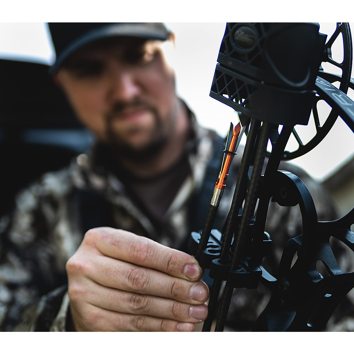 Dead Ringer 100 Grain Broadheads, Pack of 3 Broadheads | Available in Mechanical, Hybrid Fixed/Mechanical, and Expandable Blades, Super Freak Extreme Orange