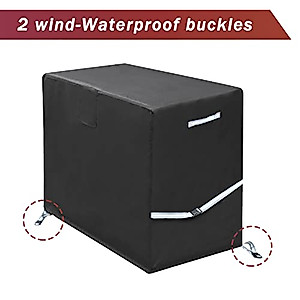 Outdoor Table Cover For 40 inch Royal Gourmet Double-Shelf Movable Dining Cart Prep Table 40 x 24 x 32 Inch - Outdoor Dining Cart Cover - Heavy Duty Waterproof 600D Oxford Fabric