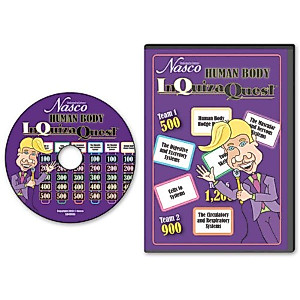 Nasco SB49988 InQuizaQuest Interactive Game Show Style CD-ROM, Human Body