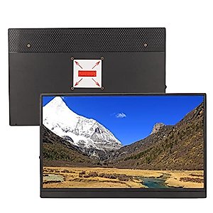 Zyyini Portable Monitor 1080P 17.3 Inch,IPS HDR HD Multimedia Interface.USB C Full Function,Built in Dual Speakers,Plug and Play,Lightweight,16:9,External Display for PS5 Phone PC Switch (Black)
