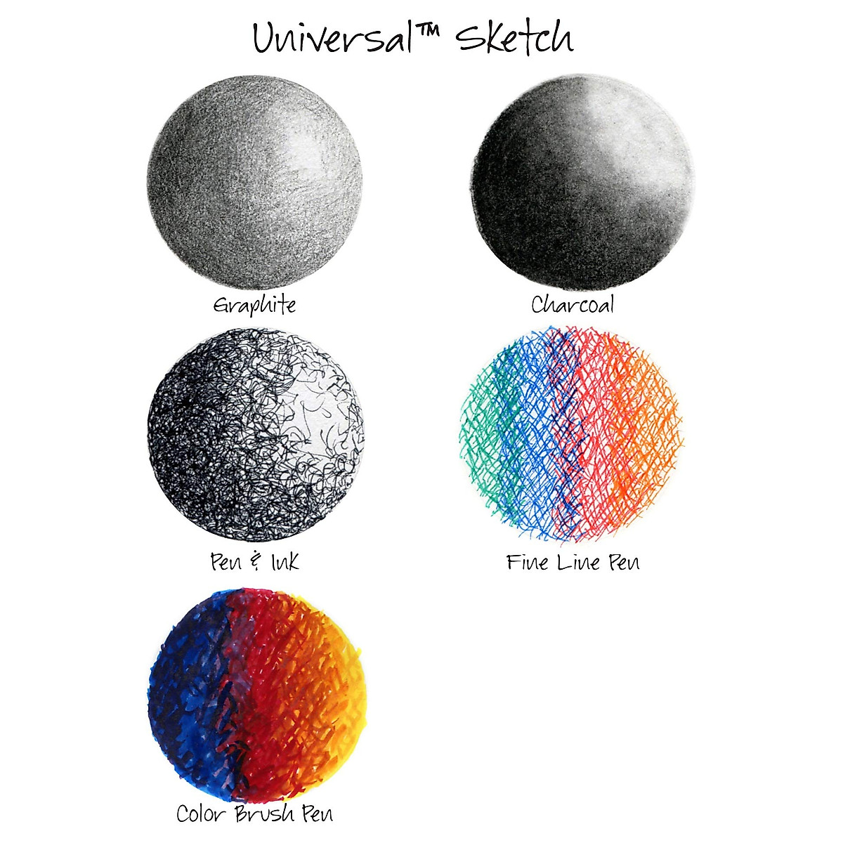 Canson 100510850 Pro-Art Artist Series Universal Sketch Pad, 5.5" x 8.5" Side Wire