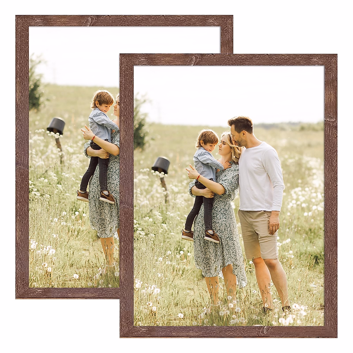 YMOND Picture Frame Rustic Frame Set for Wall Decor Gallery Collection Poster Frame 16x20 Brown 2pack