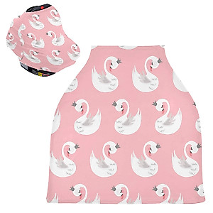 Nursing Cover Breastfeeding Scarf Swan - Baby Car Seat Covers, Stroller Cover, Carseat Canopy (902b6)