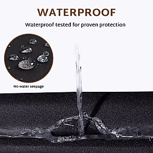 iBirdie Outdoor Sectional Cover for 100 x 100 inch L-Shaped Patio Sofa Waterproof Weatherproof 600D Heavy Duty Garden Furniture Cover for Outside L Shape Couch