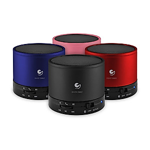 Ematic Bluetooth Wireless Speaker & Speakerphone for iPhone, iPad, iPod, Android devices, & Laptops, Blue