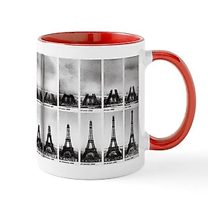 CafePress The Construction Of The Eiffel Tower Mugs Ceramic Coffee Mug, Tea Cup 11 oz