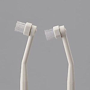 Toothbrush for Dogs Easy to use Made in Japan Kenko Care by Mind Up (Round Head with Replacement Head)